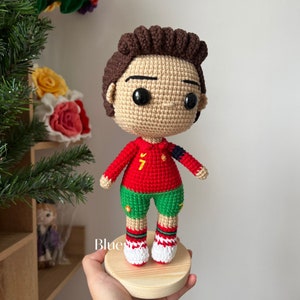 CR7 Crochet Doll, Cristiano Ronaldo Doll, Soccer Player Plush Toy, CR7 ...