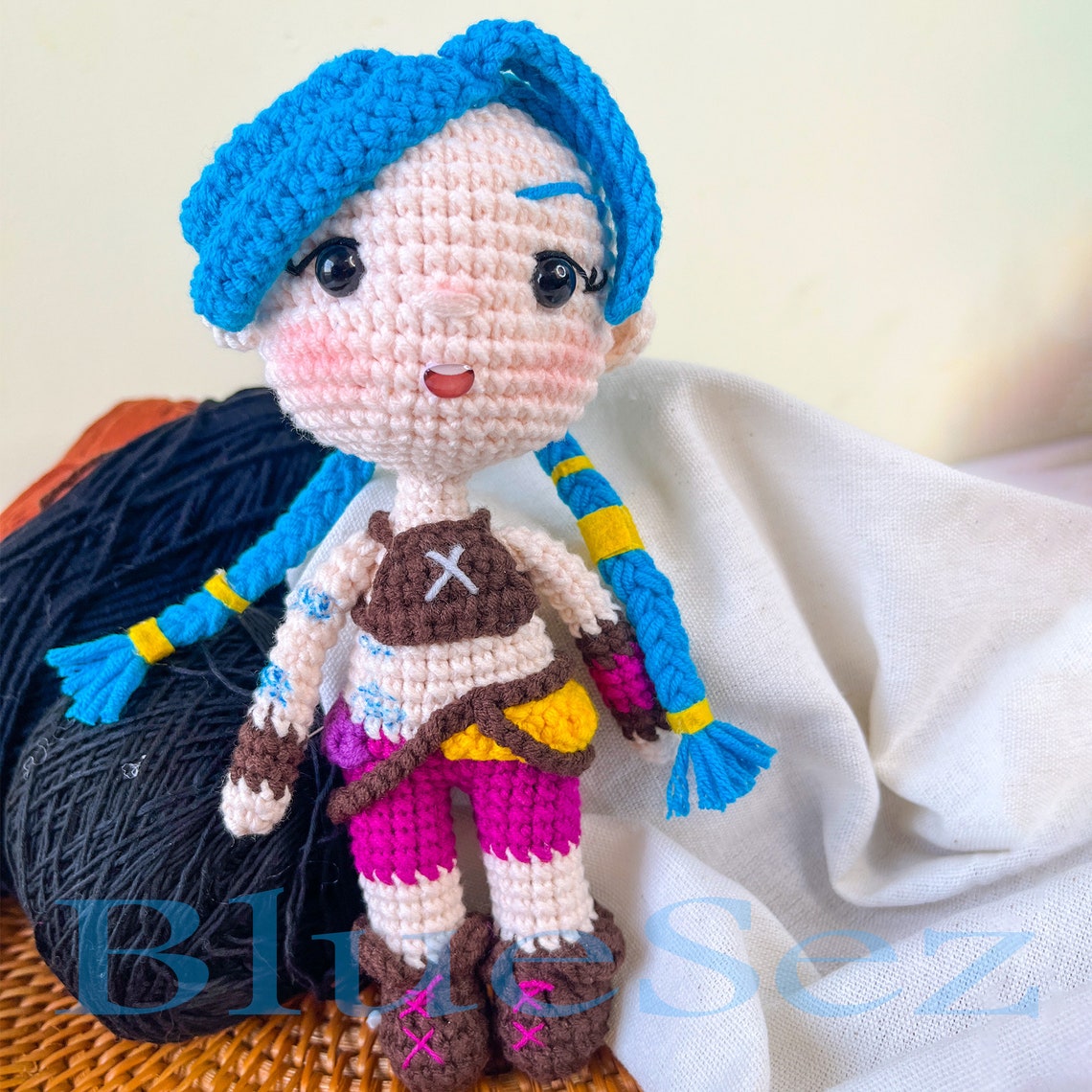Jinx Acane Crochet Doll Chibi Jinx Amigurumi Crochet Anime - Etsy