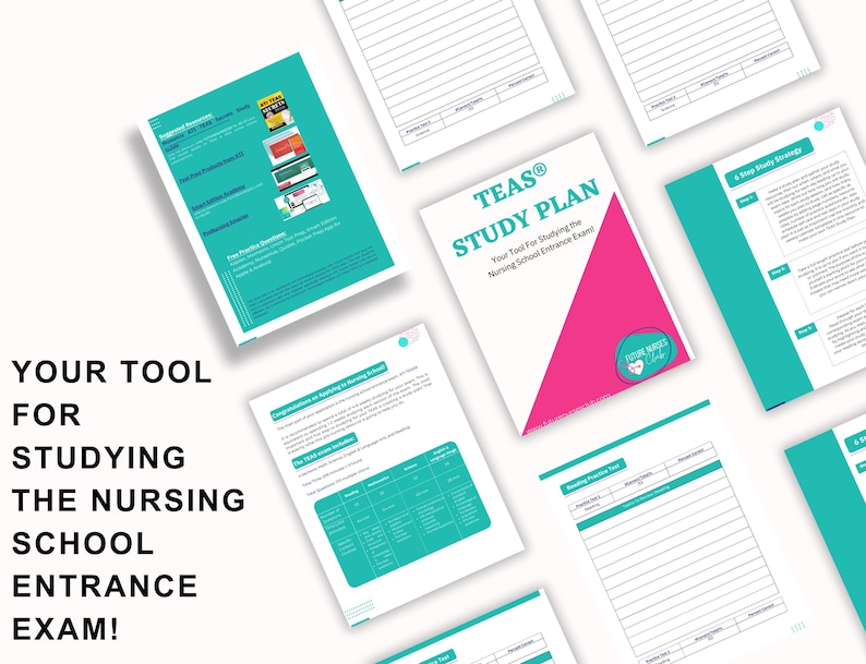 TEAS Study Planner - Ultimate 23-page Guide for Acing ATI Nursing Exam ...