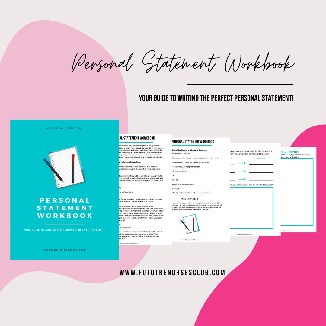 Personal Statement Workbook - Etsy