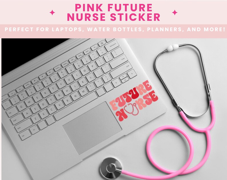 Future Nurse Sticker - Cute Nursing Decal for Student Nurses - Perfect ...