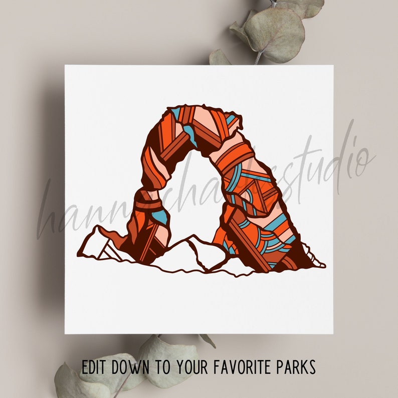 SVG PNG File Delicate Arch, Utah's Famous Landmark; Digital Download ...