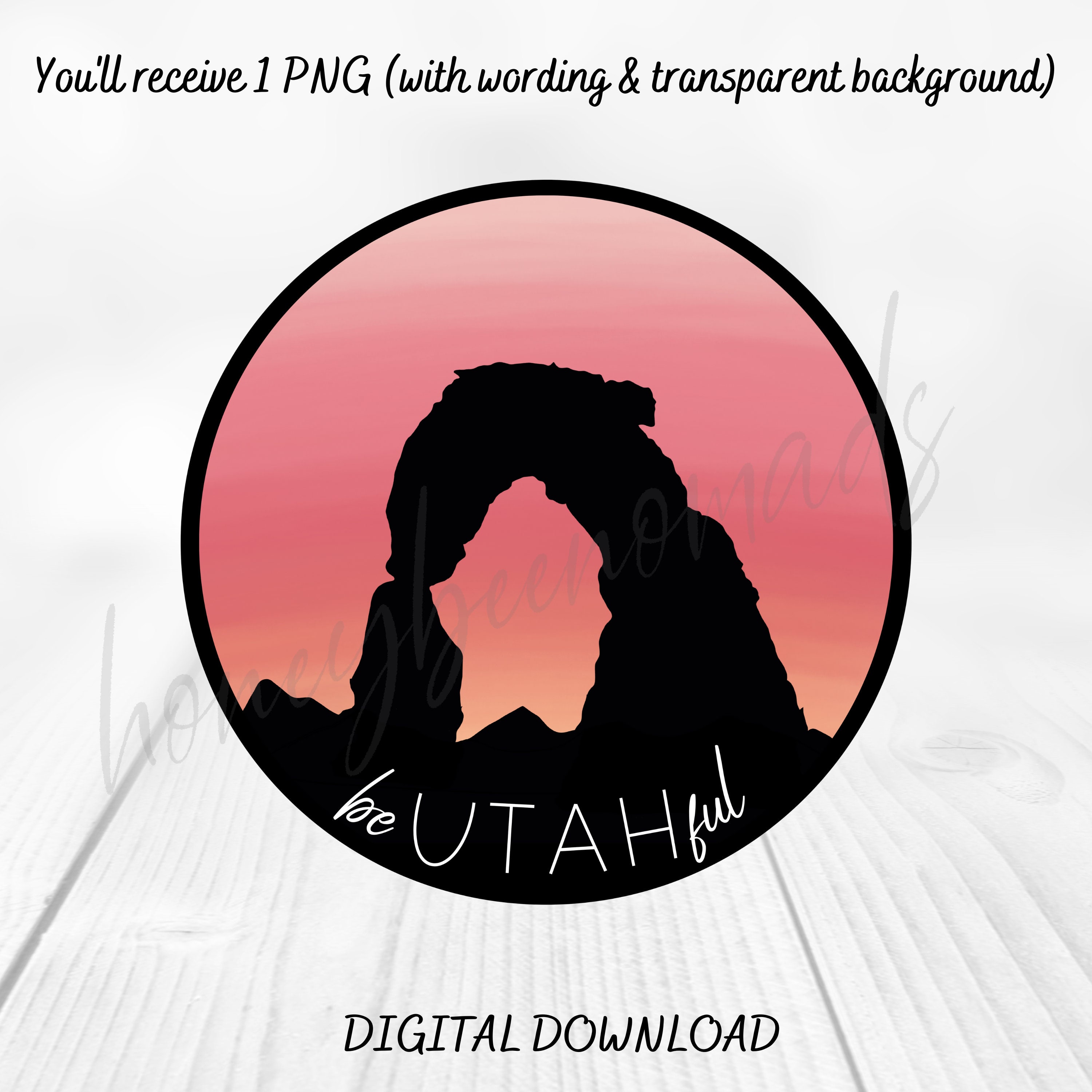 PNG SVG Delicate Arch Instant Download Beutahful Sunset Art - Etsy