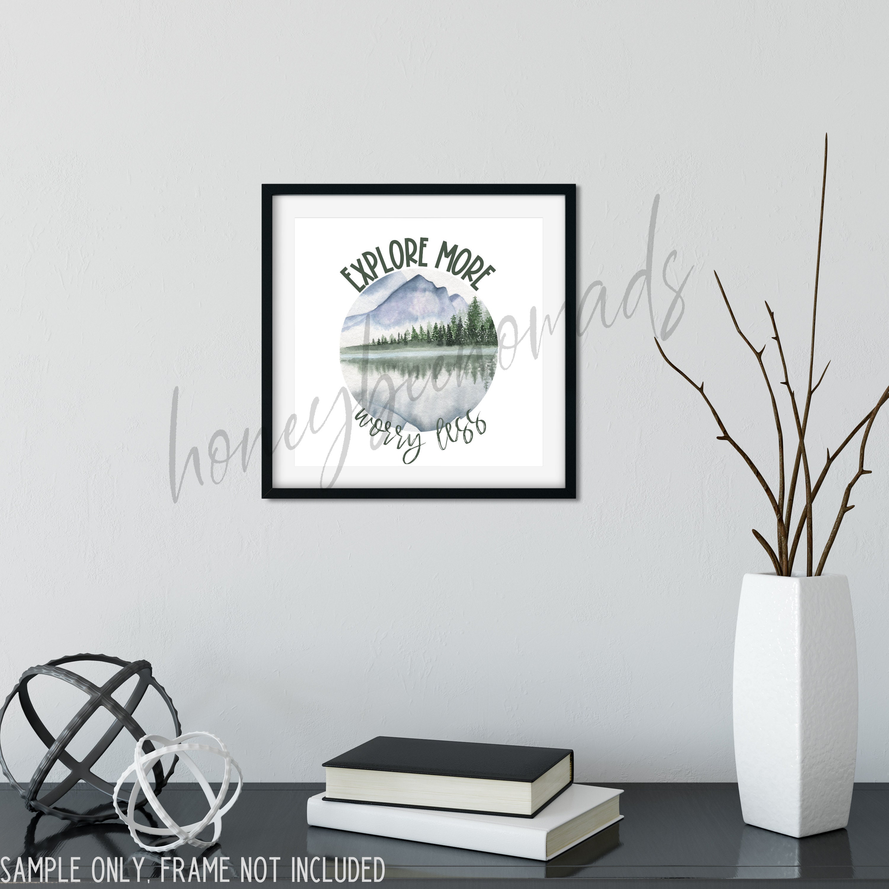 SVG PNG File; Explore More Worry Less; Printable Card, Poster, Sticker ...