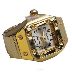 Gold Watch Ringvintage Watch Ring Square Watch Ring Retro - Etsy Sweden