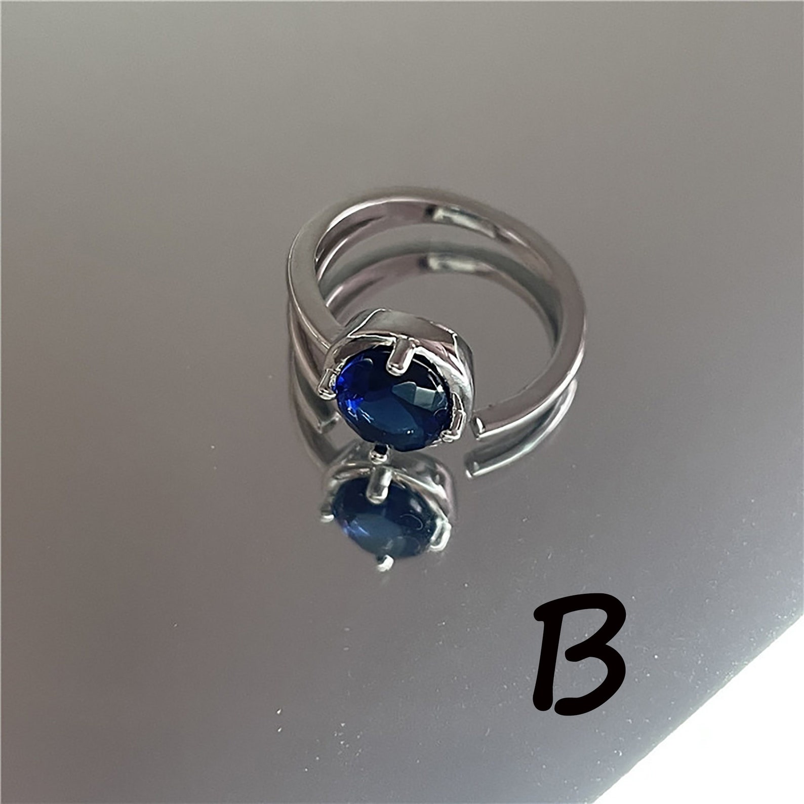 Gemstone Finger Ring Adjustable Rings Fingertip Ring Finger - Etsy