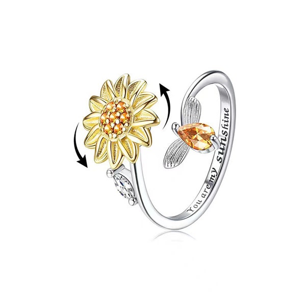 Sunflower Ring - Etsy