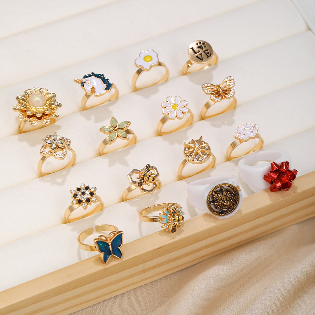 Cute Spinning Ring, Funny Anxiety Ring, Cartoon Rotating Ring, Open ...