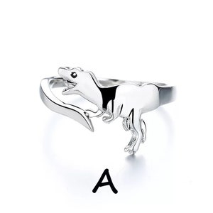 Cute Silver Dinosaur Ring Adjustable Dinosaur Ring Creative - Etsy Canada