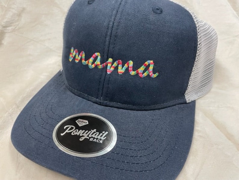 Mama Script Embroidery Design for Hats - Etsy