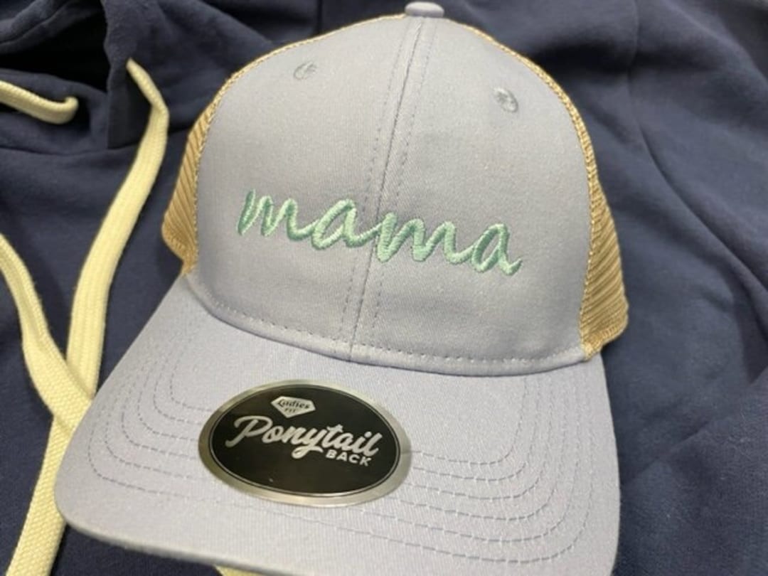 Mama Script Embroidery Design for Hats - Etsy
