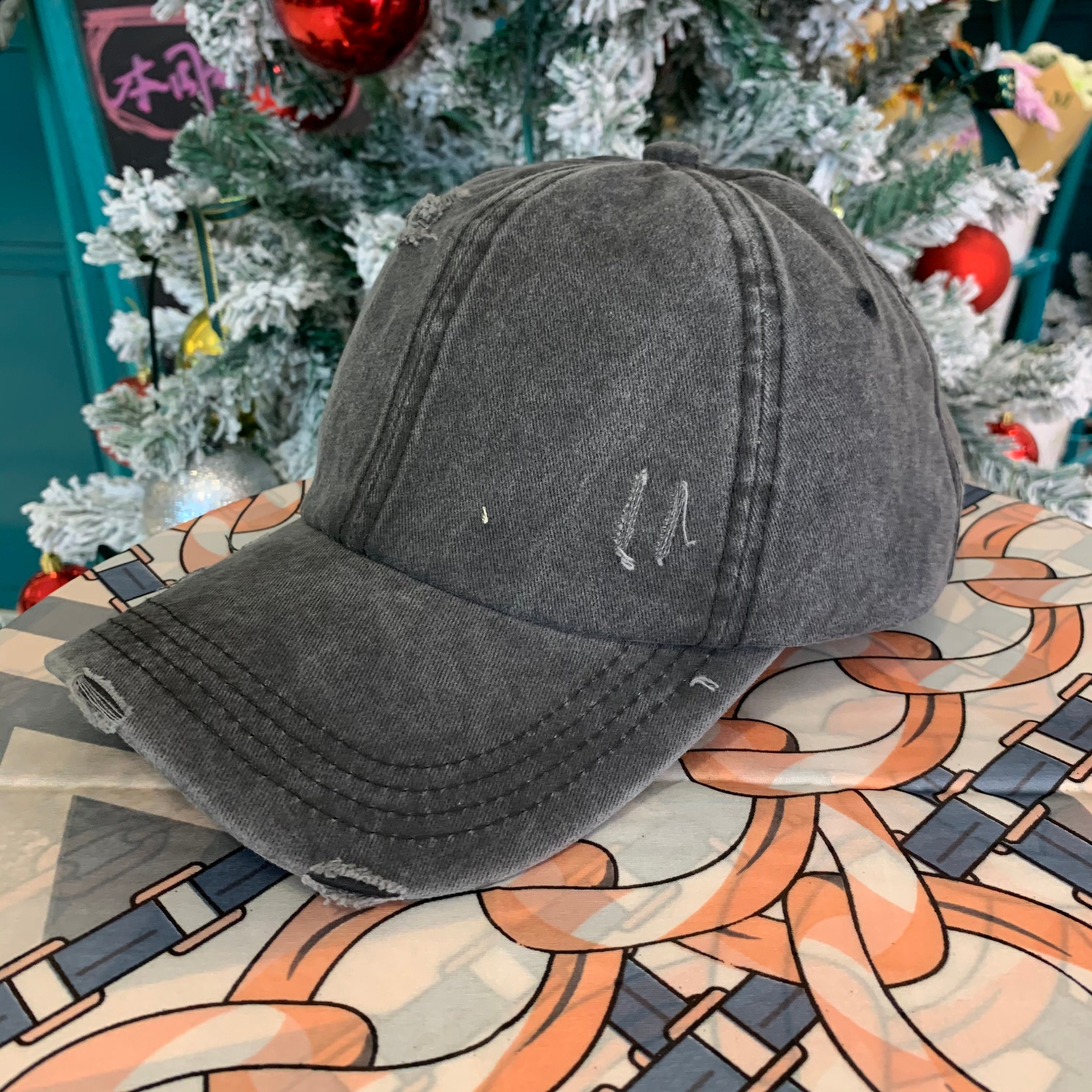 Washed Distressed Vintage Fashion Adjustable Unisex Baseball Caps Hats ...