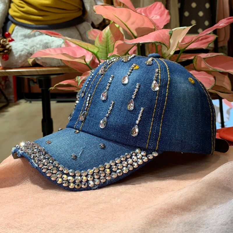 Rhinestone Hat Studded Rhinestone Baseball Cap With Adjustable | Ubuy ...