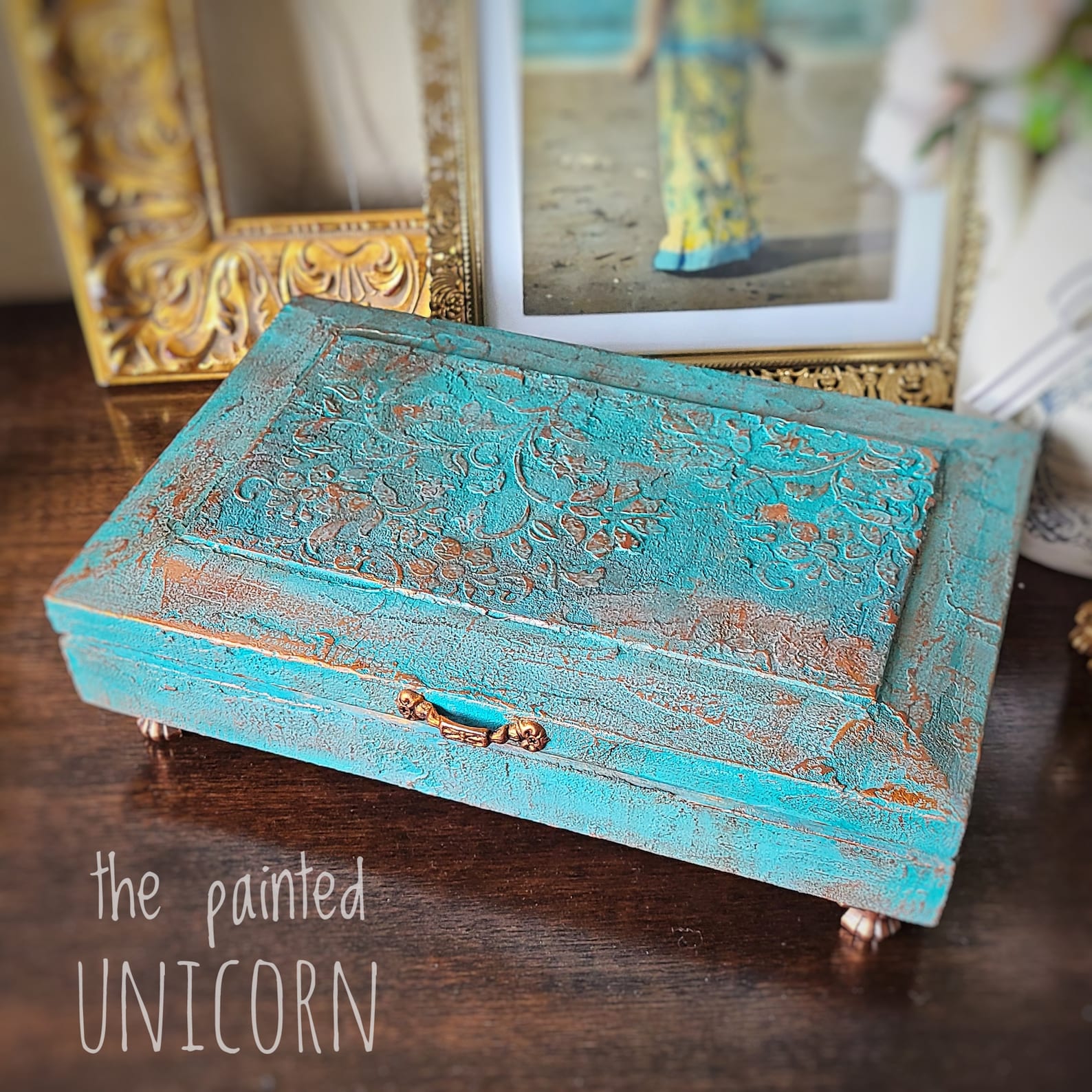 Copper Patina Cigar Box, Upcycled Keepsake Jewelry Box - Etsy