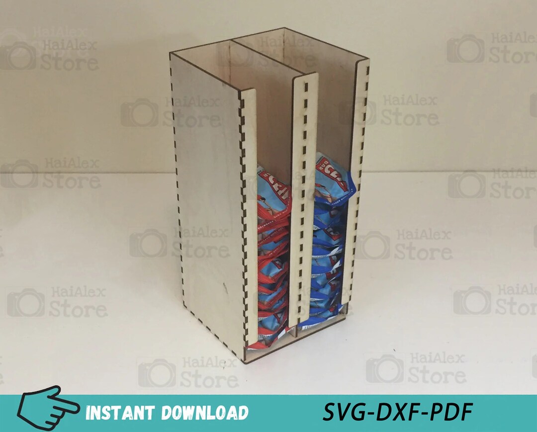 Wooden Clif Bar Storage Tower MDF 3mm Laser Cut File, Clif Bar Storage ...