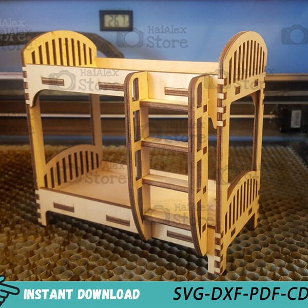 Dollhouse Bed - Etsy