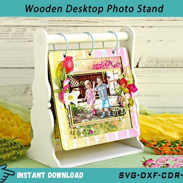 Wooden Picture Frame Stand Svg - Etsy