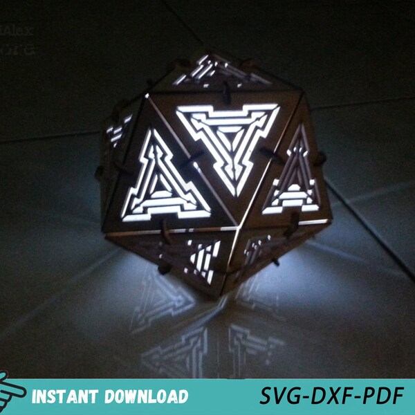 Icosahedron Lamp - Etsy