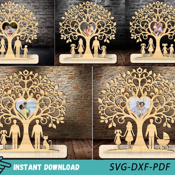 Family Photo Stand - Etsy