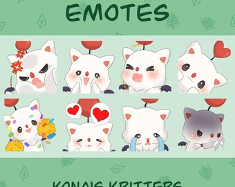 FFXIV Moogle Emotes - Etsy
