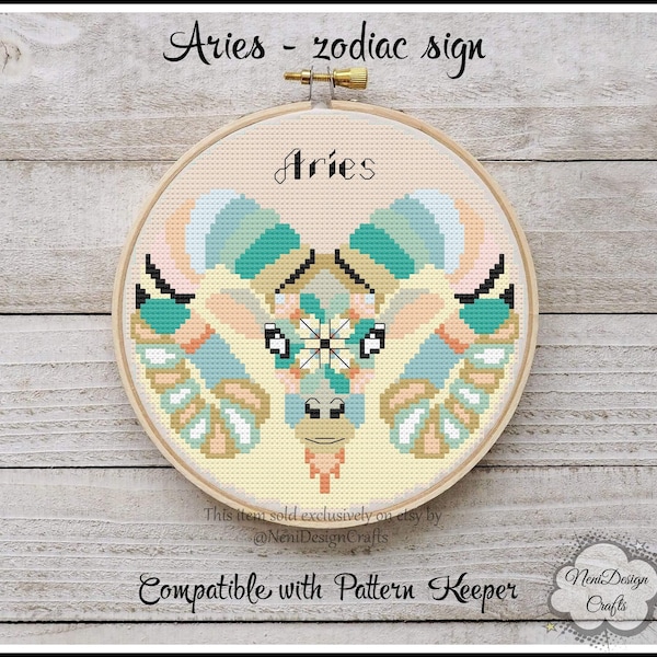 Zodiac Cross Stitch - Etsy