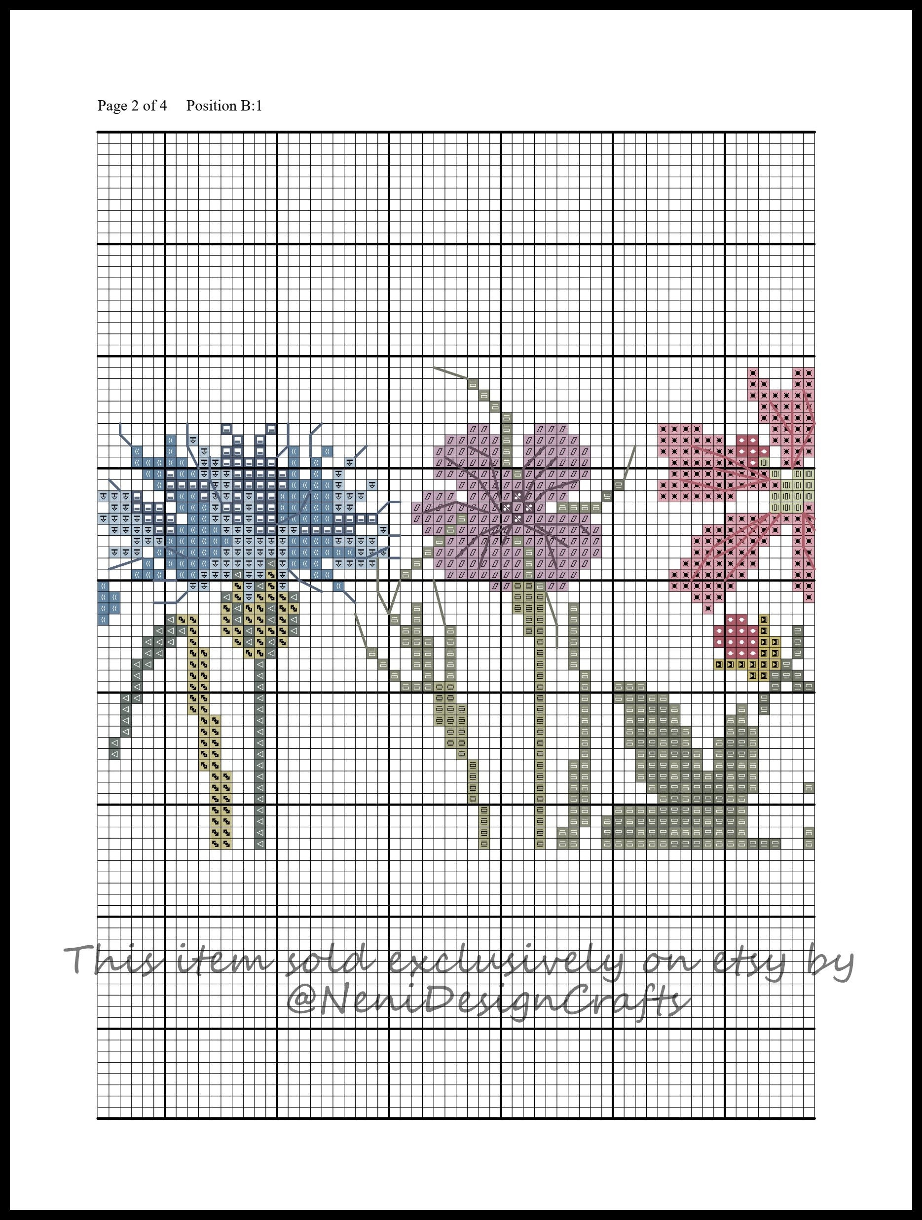 Beautiful Wildflowers Cross Stitch Pattern Flower Cross Stitch - Etsy