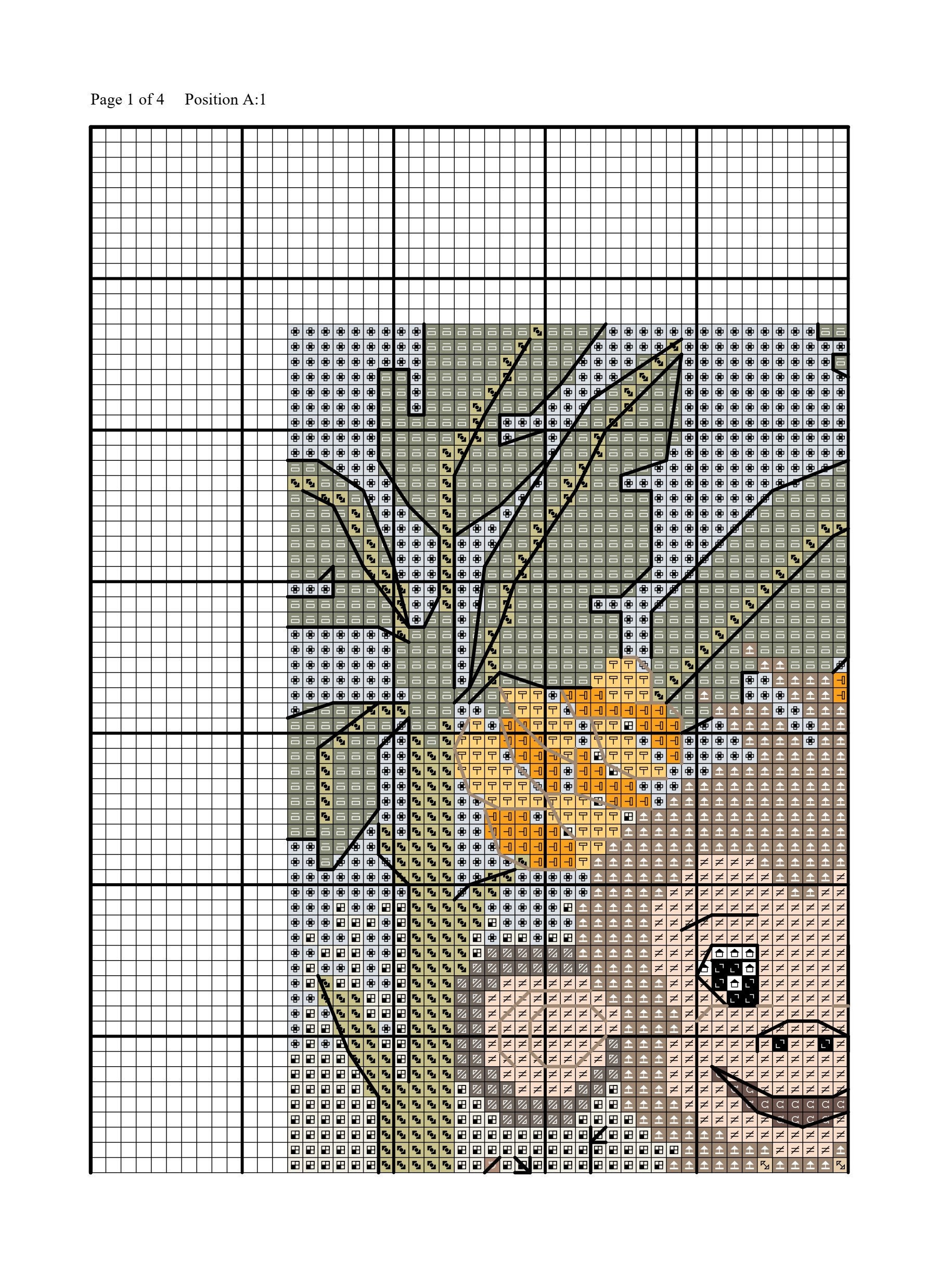 Monkey Cross Stitch Pattern Jungle Animal Cross Stitch - Etsy