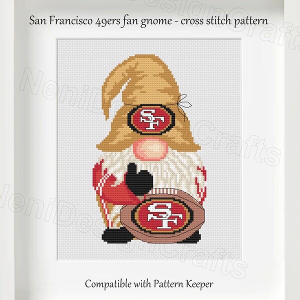 49ers Cross Stitch Pattern - Etsy