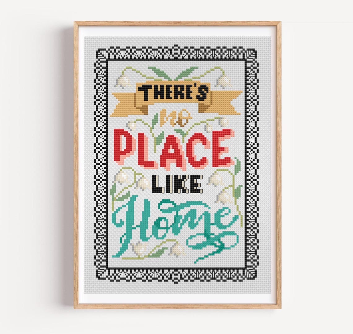 Home Quotes Cross Stitch Pattern: DIY Wall Decor (digital Download) - Etsy