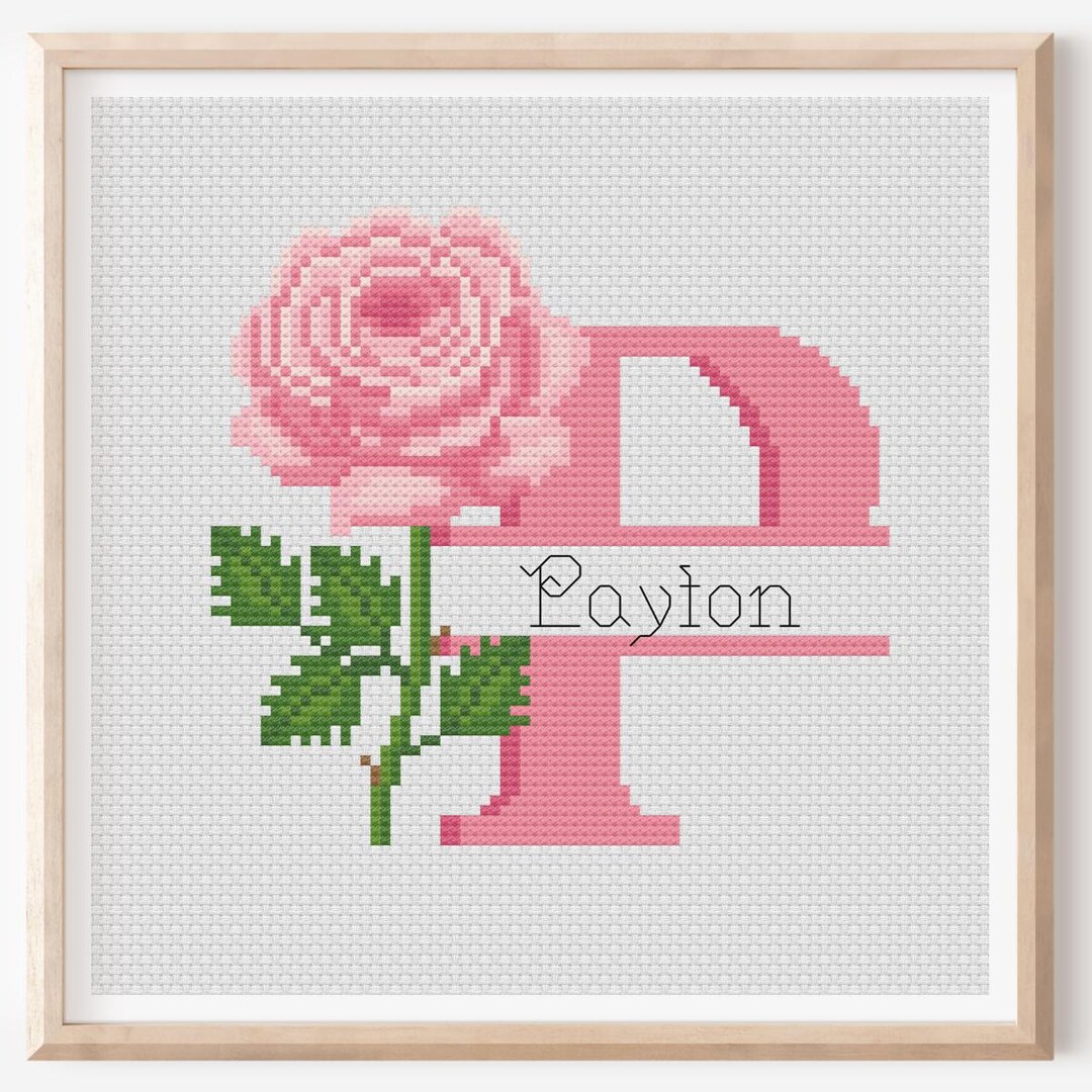 Alphabet Cross Stitch Pattern, Alphabet Pattern, Only P Letter ...
