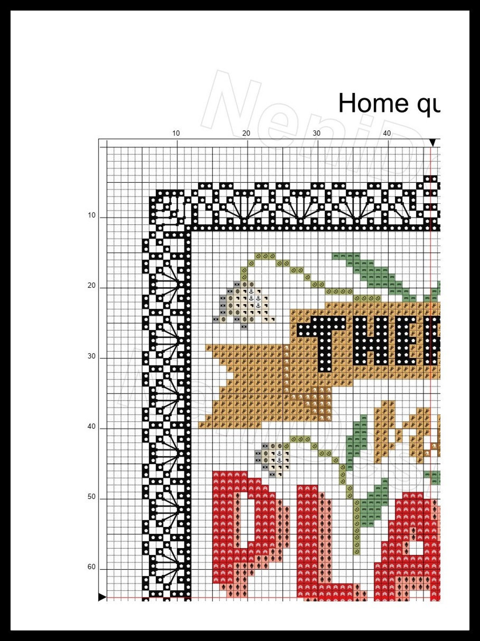 Home Quotes Cross Stitch Pattern: DIY Wall Decor (digital Download) - Etsy