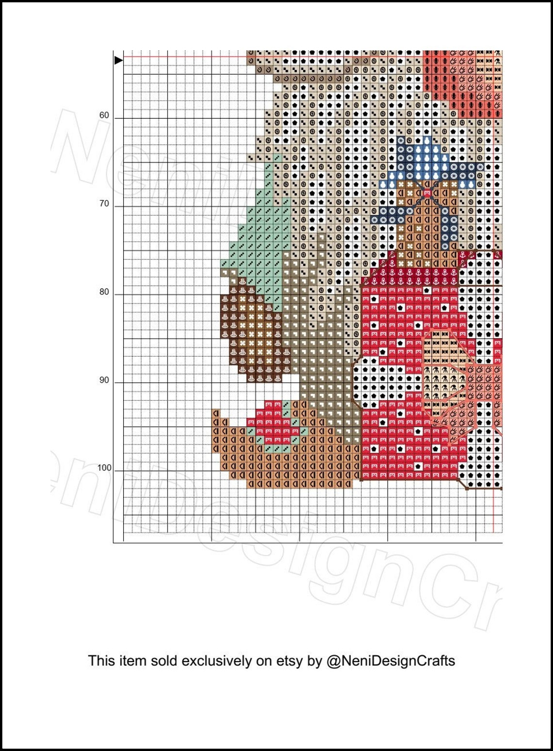 Dutch Gnome With Christmas Gift Cross Stitch Pattern Christmas - Etsy