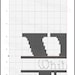 Floral Letter W Cross Stitch Pattern Customizable Names Countable ...