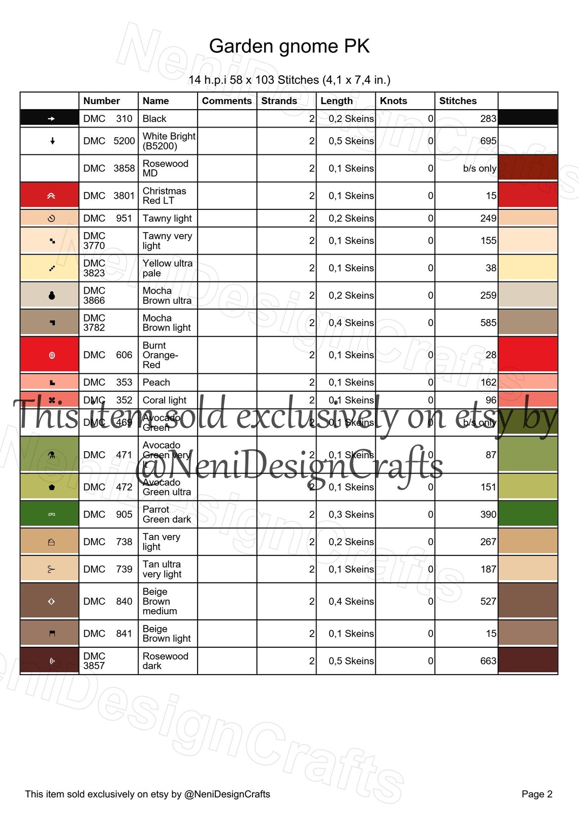 Garden Gnome Cross Stitch Pattern Cute Gnome Cross Stitch - Etsy