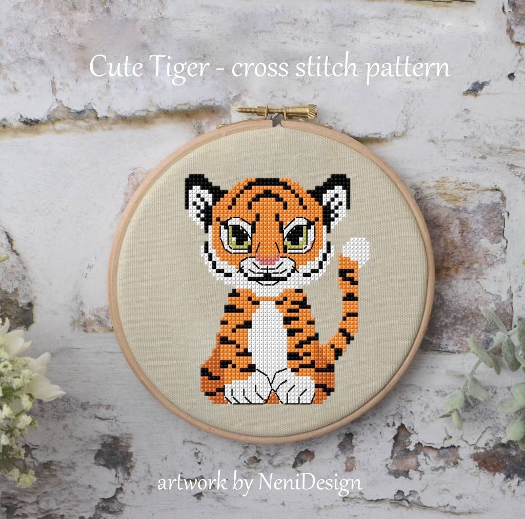 Cute Jungle Animal Collection Cross Stitch Pattern Animal | Etsy