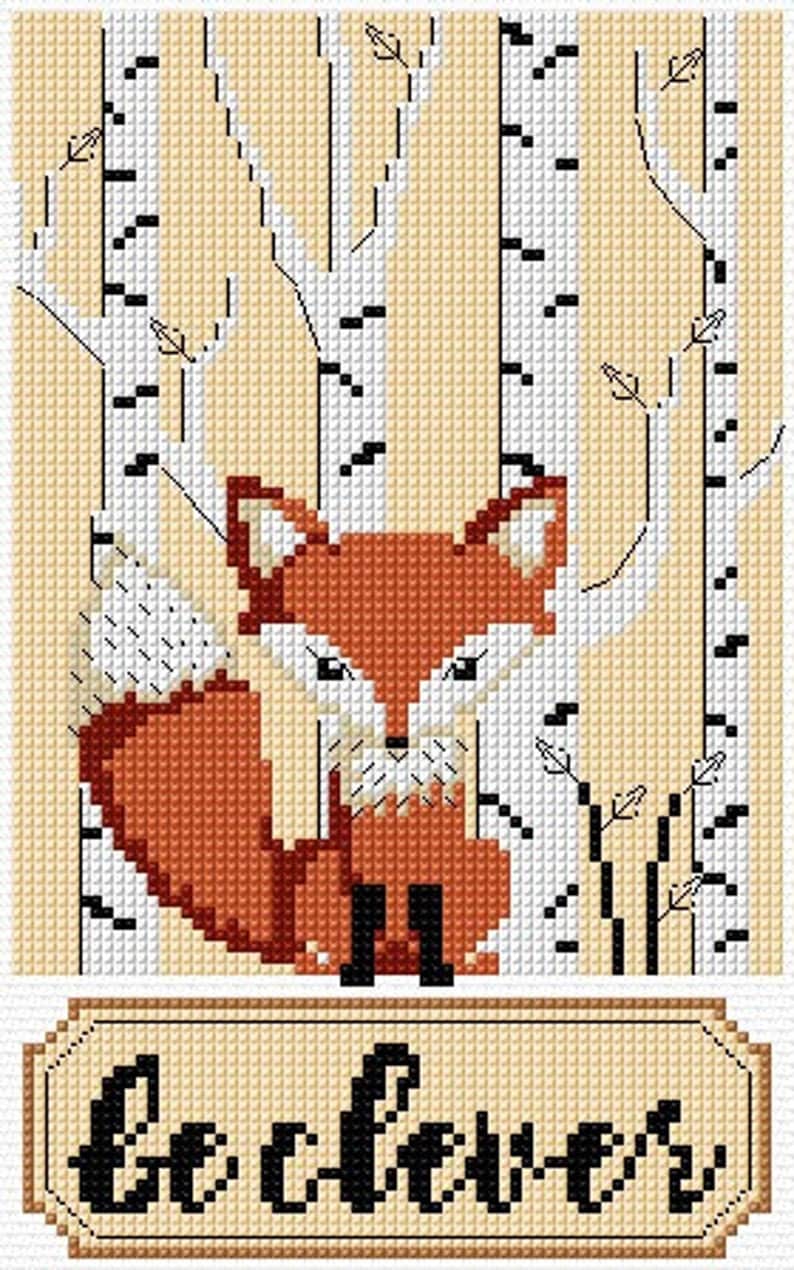 Woodland Animals Cross Stitch Pattern Baby Shower Gift Be - Etsy