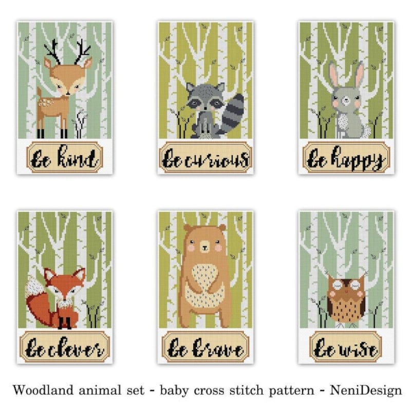 Woodland Animal Pattern - Etsy