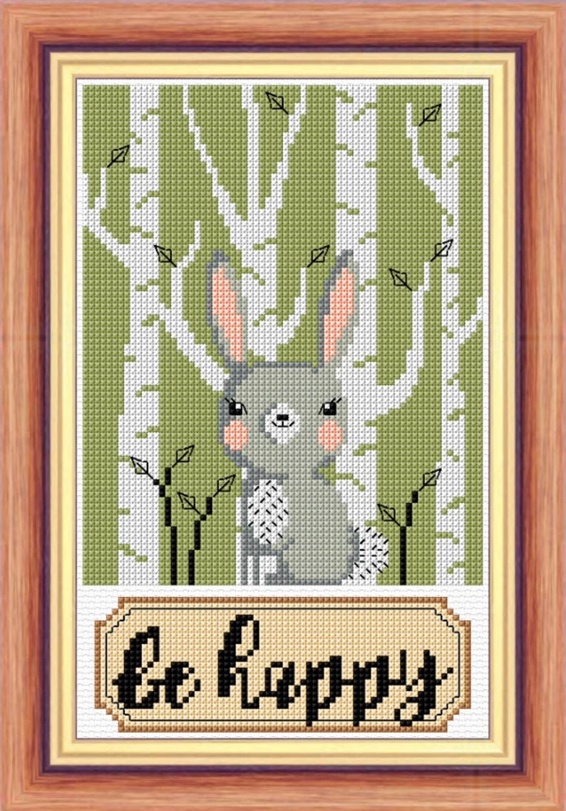 Woodland Animals Set Cross Stitch Pattern Baby Shower Gift | Etsy