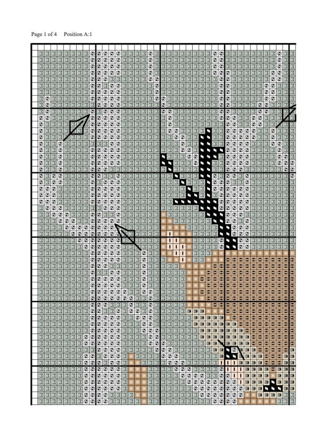 Be Kind Fawn Cross Stitch Pattern Fawn Cross Stitch Kids Room - Etsy