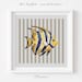 Angelfish Cross Stitch Pattern: Modern Mini Sea Animal Design (PDF ...