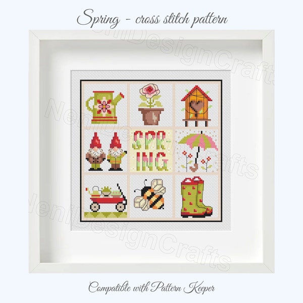 Spring Cross Stitch - Etsy