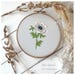 Mini Floral Cross Stitch Pattern Anemone Home Decor Botanical ...