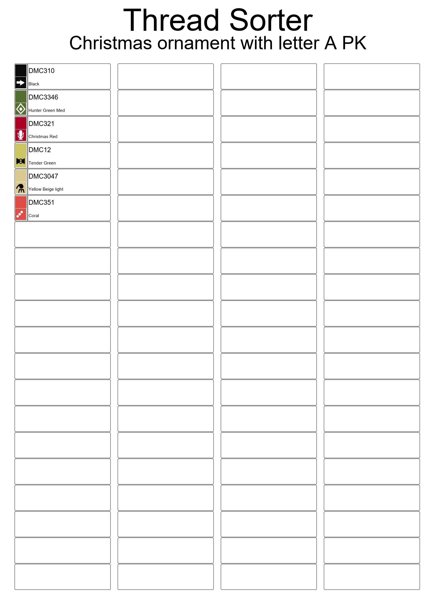 Personalized Christmas Ornament Cross Stitch Pattern, Alphabet DIY (PDF ...