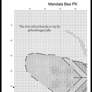 Mandala Bee Cross Stitch Pattern (PDF Pattern) - Etsy