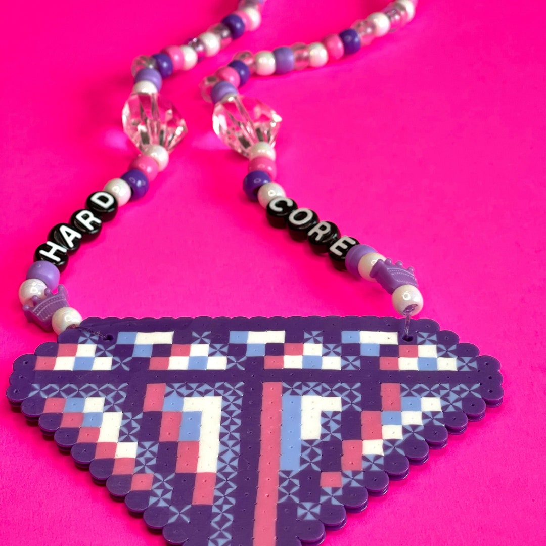 Hard Core Diamond Perler Necklace - Etsy UK