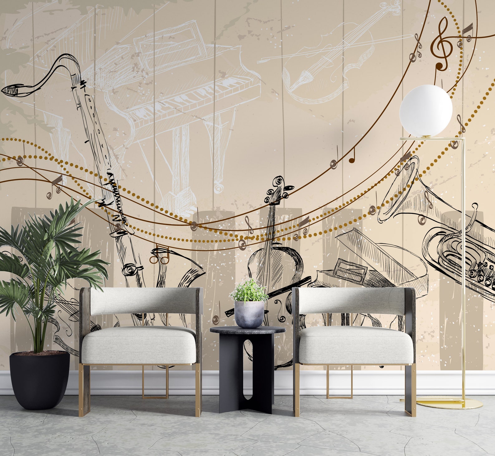 Musical Instruments Wallpaper / Art Wallpaper / Abstract Wallpaper ...