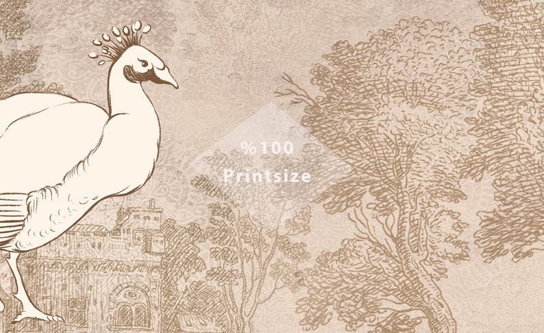 Broken Wall Wallpaper / Rococo Wallpaper / Beige Wallpaper / Peel ...