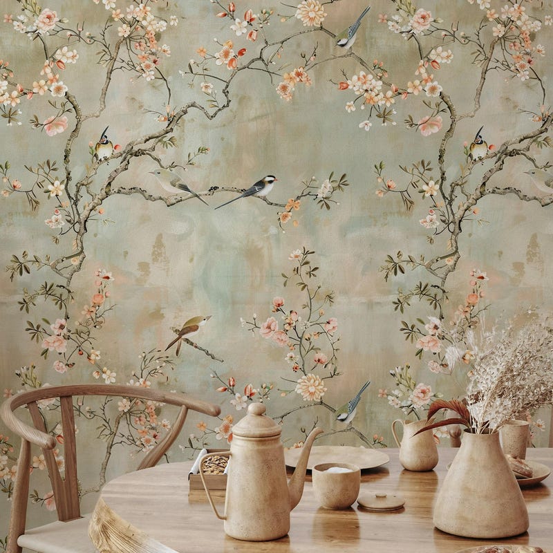 Blossom Wallpaper Mural - Etsy