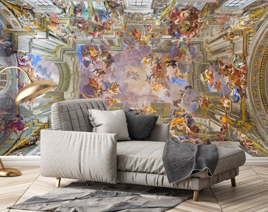 Rome Italy Themed Art Design Wallpaper Self Adhesive Peel and Stick ...