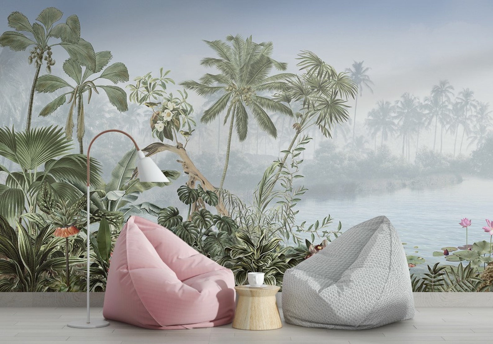 Amazon Landscape Wallpaper / Tropical Jungle Wallpaper / - Etsy